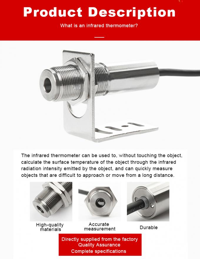 le capteur de thermomètre de 0.3S IR entrent en contact avec non les capteurs de température ...
